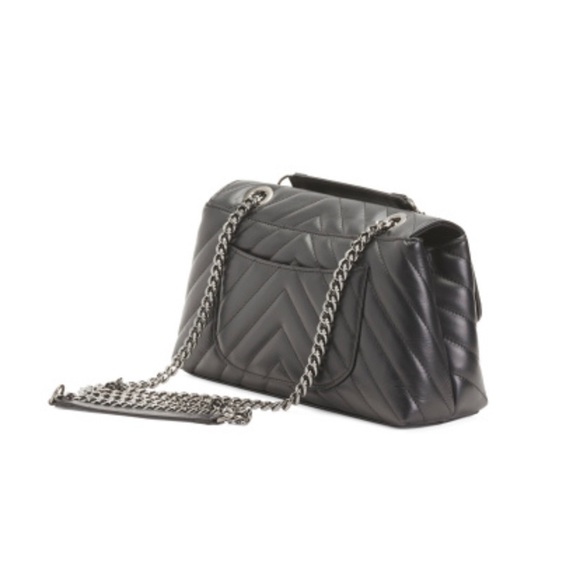 chavel | Bags | Cheval Bag Made In Italy Leather Quilted Crossbody ...